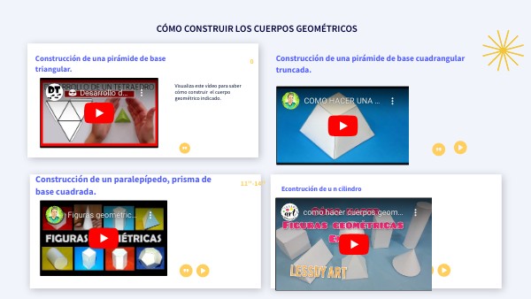 Construcción de cuerpos geométricos | Genially
