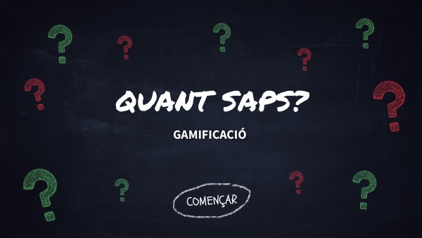 GAMIFICACIÓ, QUANT SAPS? | Genially