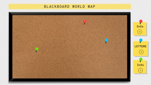 BLACKBOARD WORLD MAP