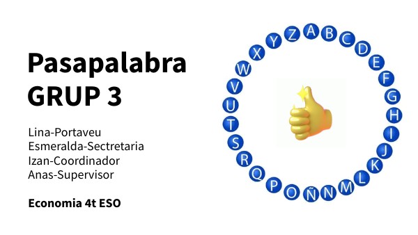 4t ECO - G3 Plantilla PASAPALABRA | Genially