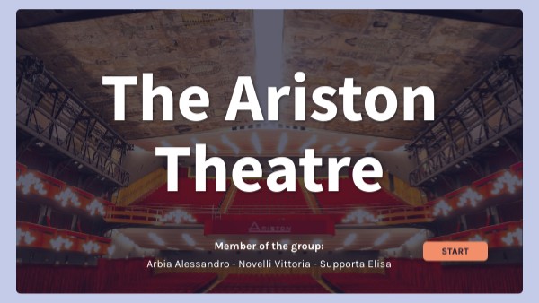 The Ariston Theatre | Genially