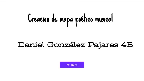mapa musical Daniel Gonzalez Pajares | Genially