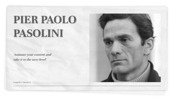 Pasolini | Genially