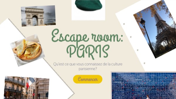 Escape Room: Paris | Genially