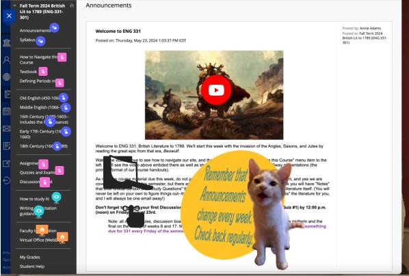 Understanding our Course Menu | Genially