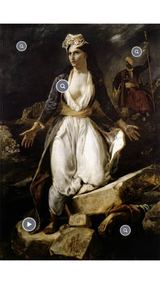 La grèce sur les ruines de missolonghi