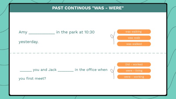 PAST CONTINUOUS | Genially