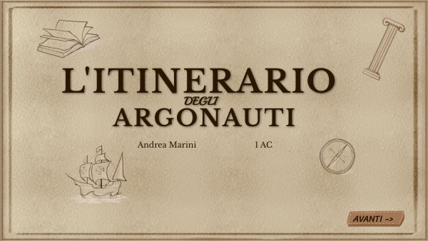 L'itinerario degli argonauti