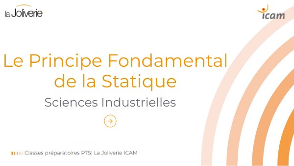 E-learning Le Principe Fondamental de la Statique