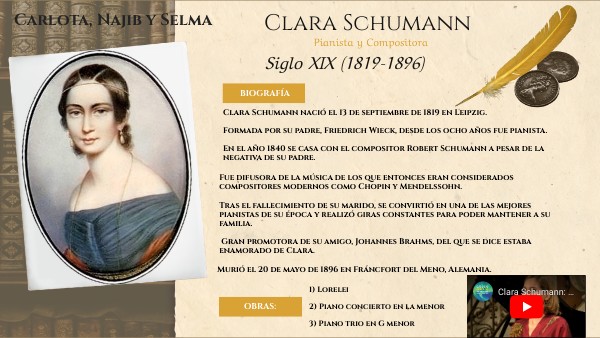 Clara Schumann (Biografía) | Genially