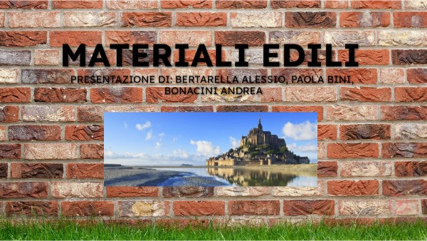 Escape Room MATERIALI EDILI