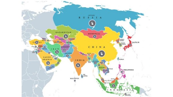 Mapa interactivo de Asia | Genially