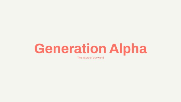 gen alpha | Genially