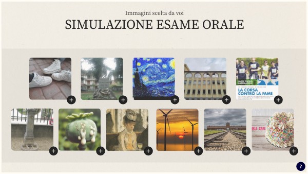 SIMULAZIONE ESAME ORALE