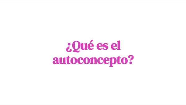 Autoconcepto