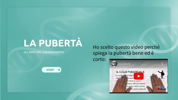 presentazione sulla pubertà | Genially