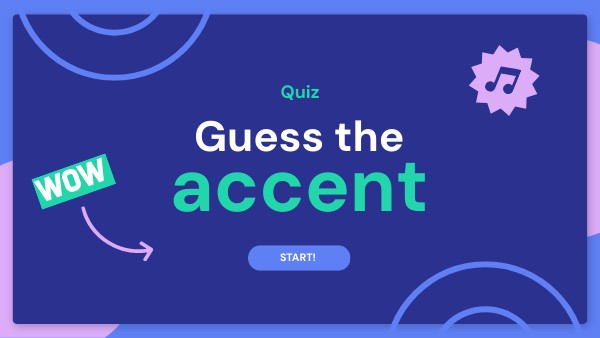 Guess the accent! | Genially
