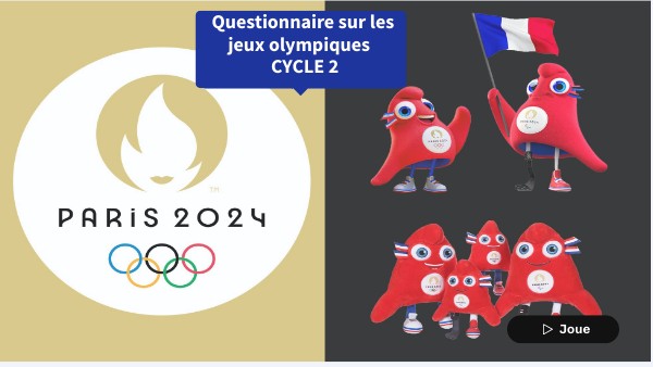 Quizz JO 10 questions - Cycle 2 | Genially