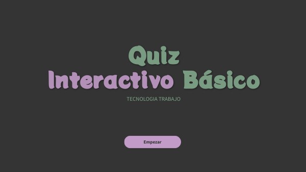 Quiz Interactivo básico
