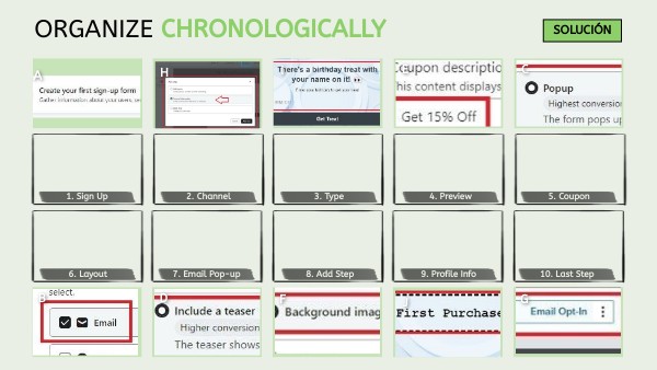 SIGN UP FORMS, CHRONOLOGICAL ORDER | Genially