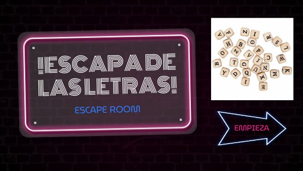escape de las letras