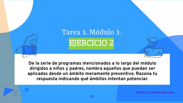 Ejercicio 2. Tarea 3. Módulo 3. | Genially