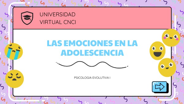 Presentación las emociones en la adolescencia | Genially