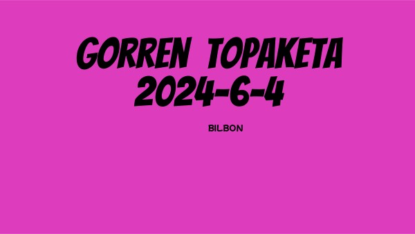 GORREN TOPAKETA | Genially