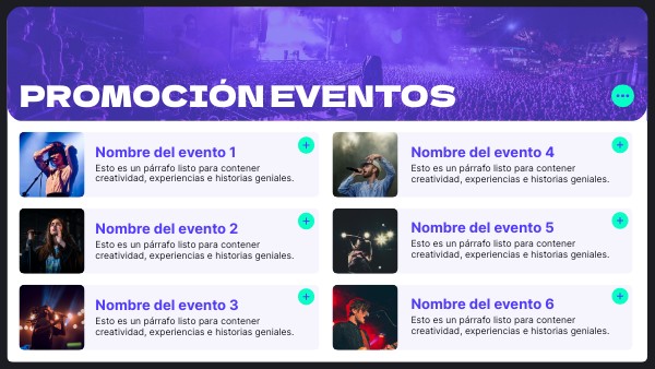 Promoción Eventos | Genially