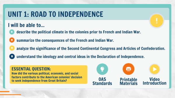 Unit 2 Landing Page 7th SS