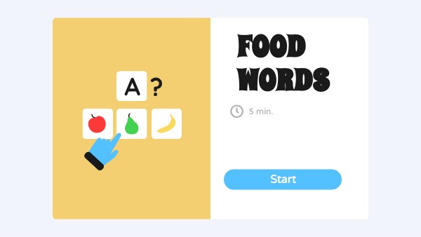 FOOD WORDS | Genially