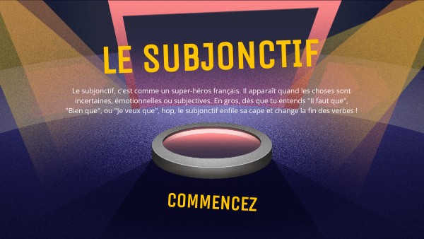 Le subjonctif | Genially