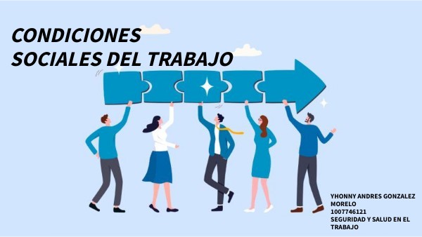 PRESENTACIÓN DE LAS CONDICIONES SOCIALES DEL TRABAJO.