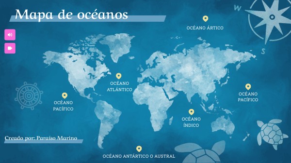 Mapa de los océanos