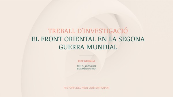 Front oriental en la 2a GM