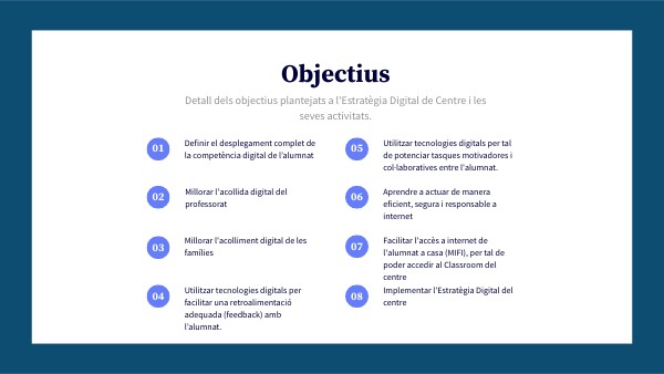 OBJECTIUS EDC | Genially