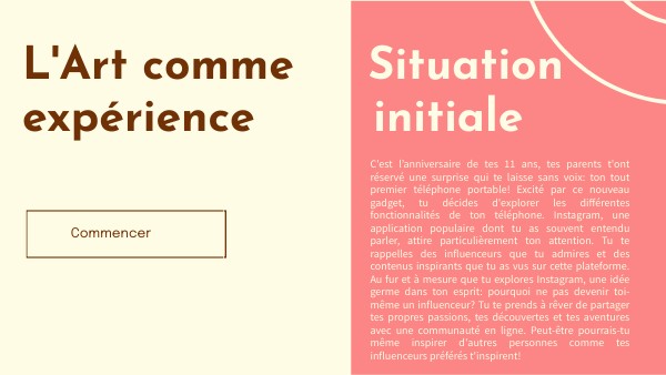 L'Art comme expérience | Genially