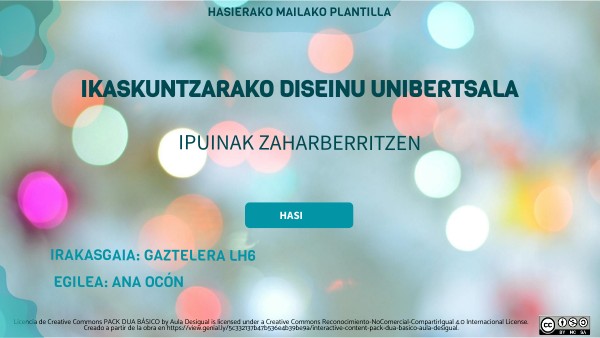 IPUINAK ZAHARBERRITZEN