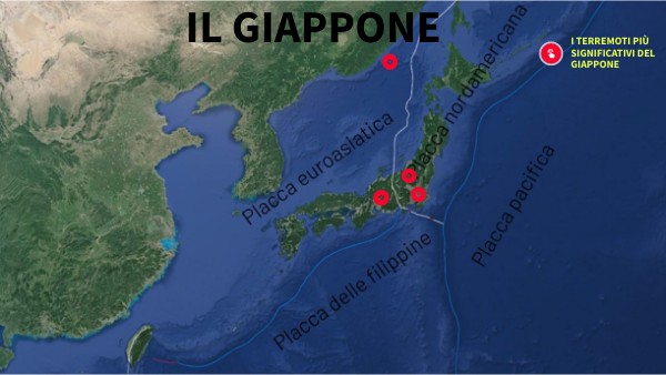 Giappone placche tettoniche