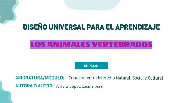 Clasificación de los animales vertebrados