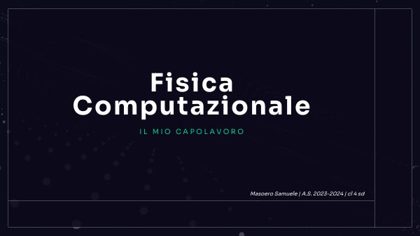 Fisica Computazionale