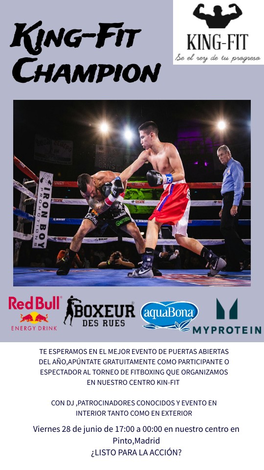 Cartel promocional King-Fit | Genially