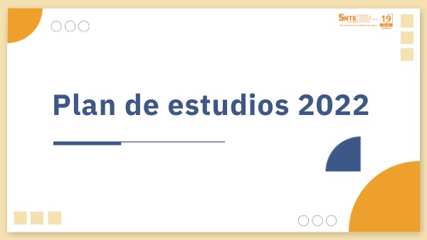 Plan de estudio 2022 | Genially