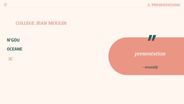 Projet final enseignement supérieur harmonie | Genially