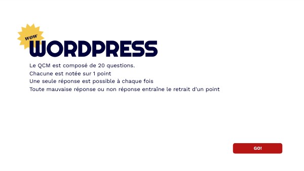 QCM WordPress