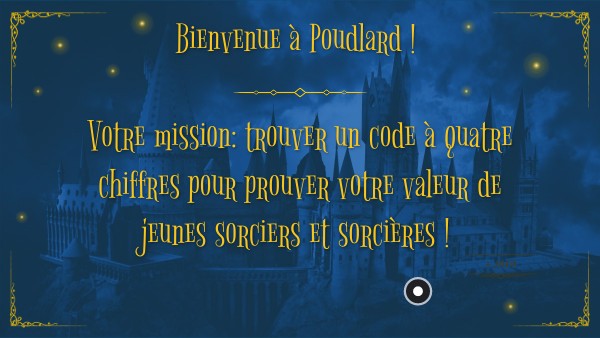 ESCAPE GAME HP CM2 2024