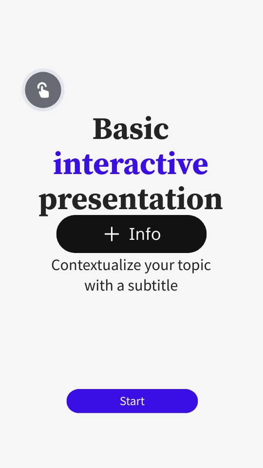 Basic interactive presentation mobile