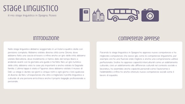 stage linguistico | Genially