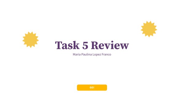 Task 5 – Review | Genially