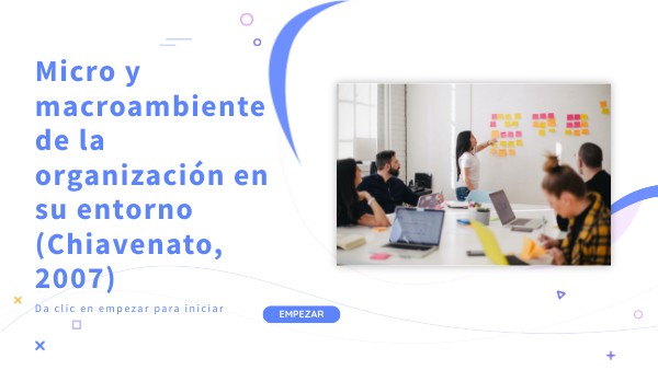 1.3 Micro y macroambiente de la organización en su entorno (Chiavenato ...